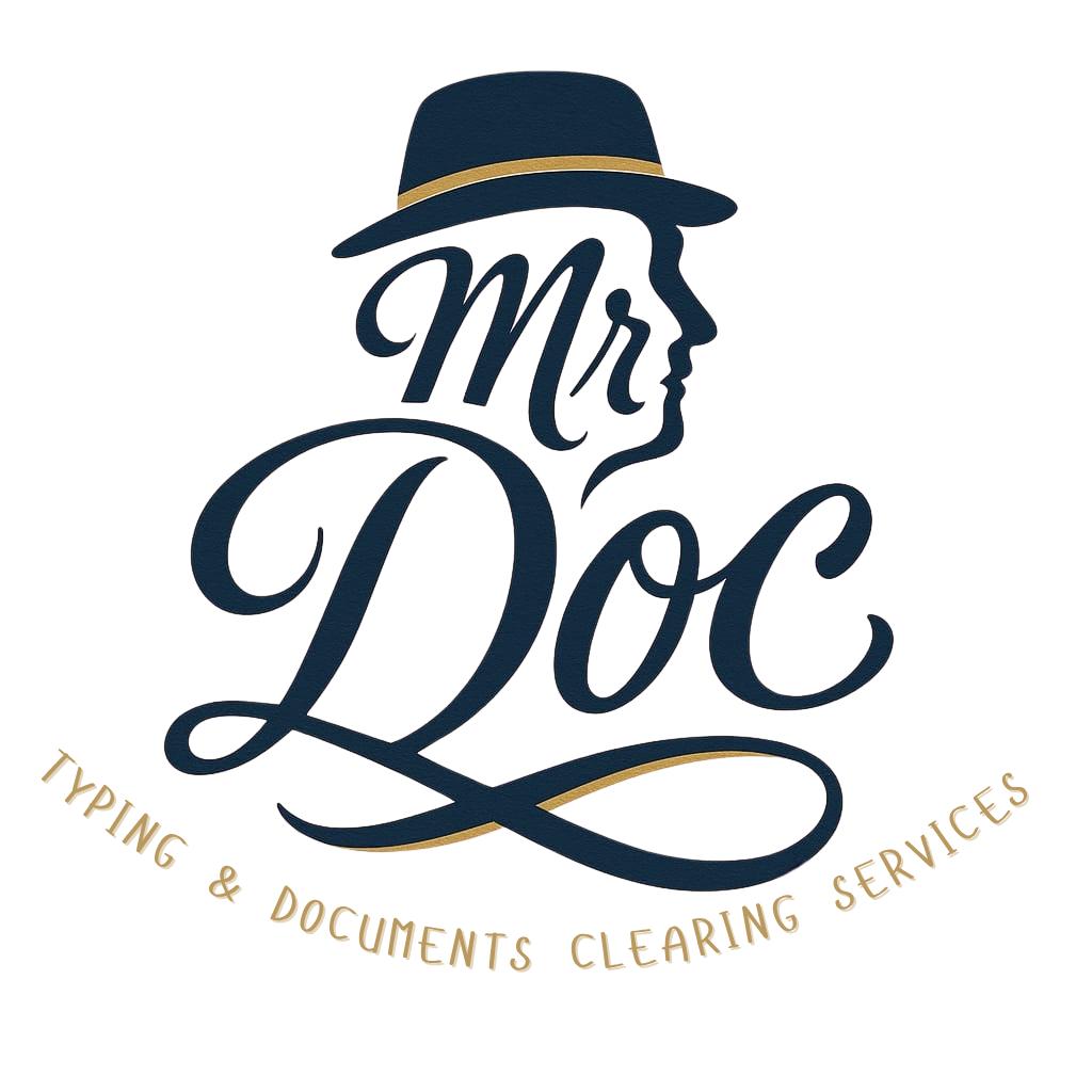 Home - Mr. Doc Typing & Document Clearing